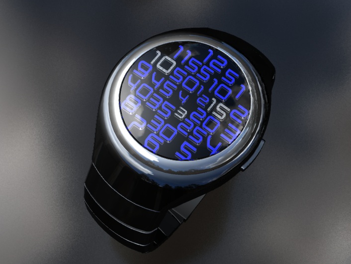 Space Digit watch design | Tokyoflash Japan