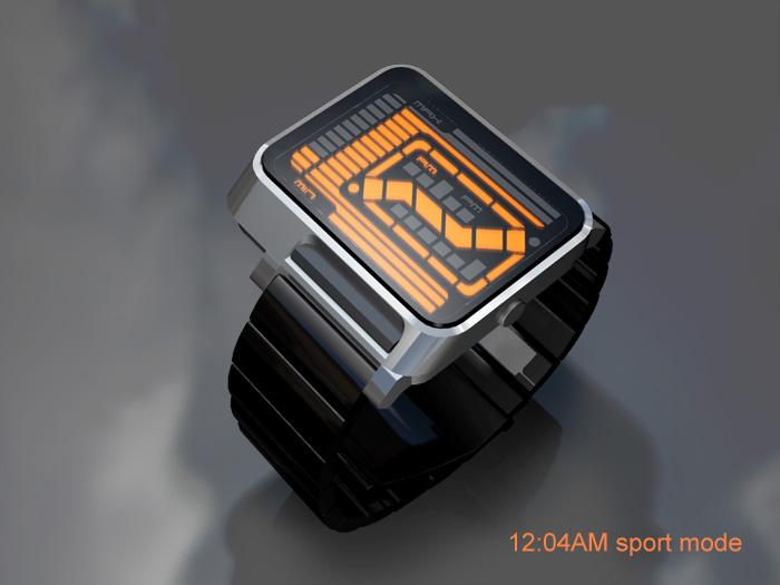 Sport Mode, uber-techno watch design | Tokyoflash Japan