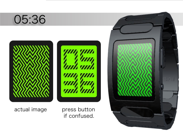 Optical Illusion LED Watch Design | Tokyoflash Japan