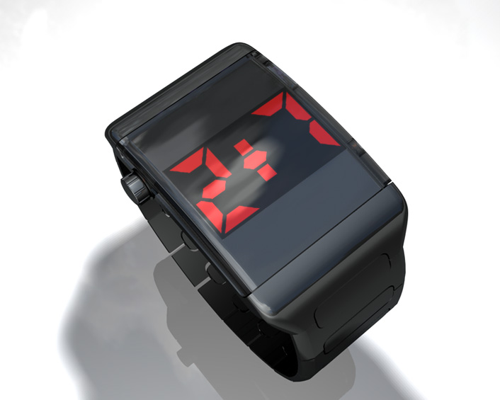 “Chiaroscuro” LED Watch Design | Tokyoflash Japan