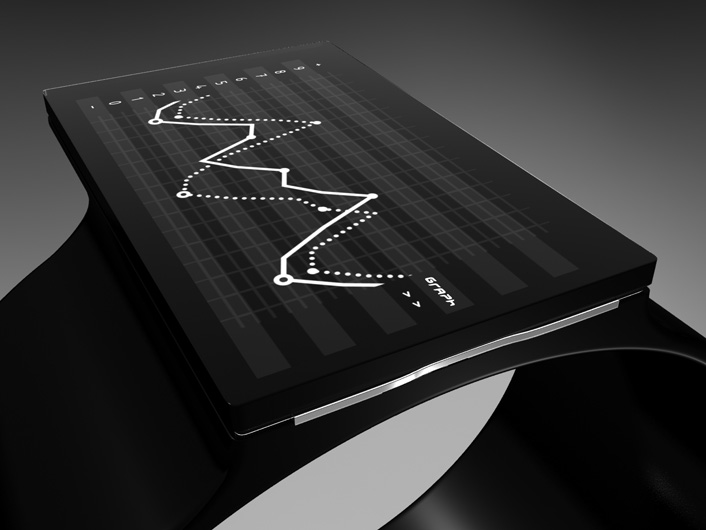 Time Graph Watch Design | Tokyoflash Japan