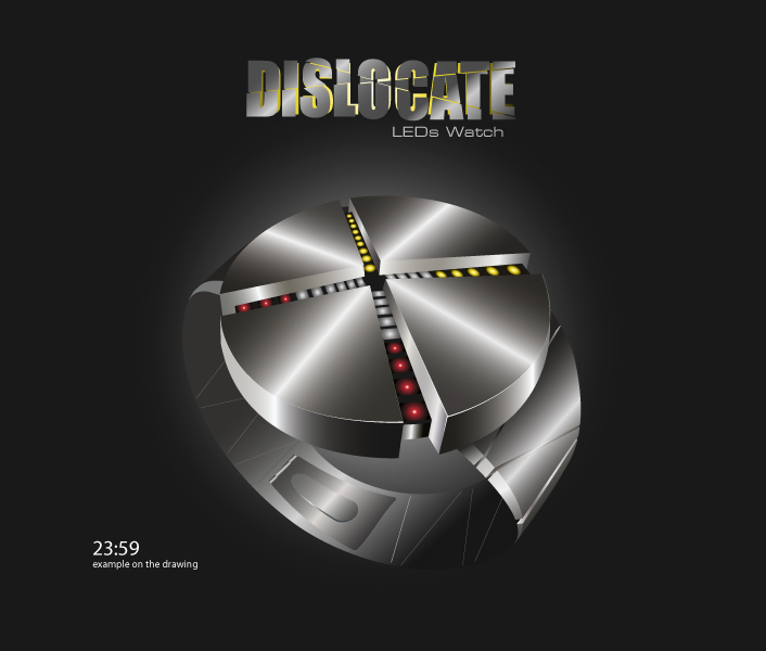 Dislocated LED Watch Design | Tokyoflash Japan