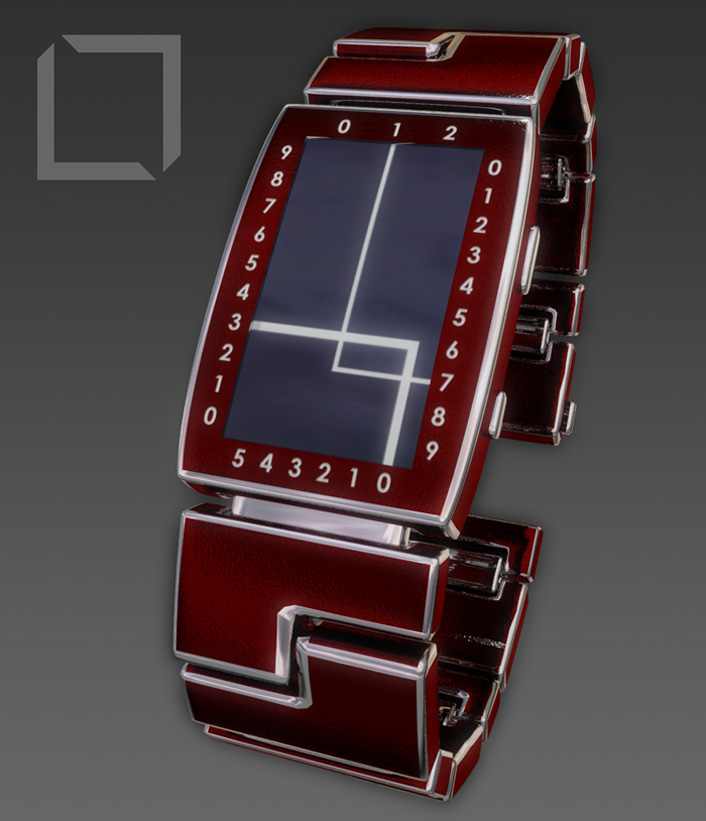 L7 Square Geometric Concept Watch | Tokyoflash Japan