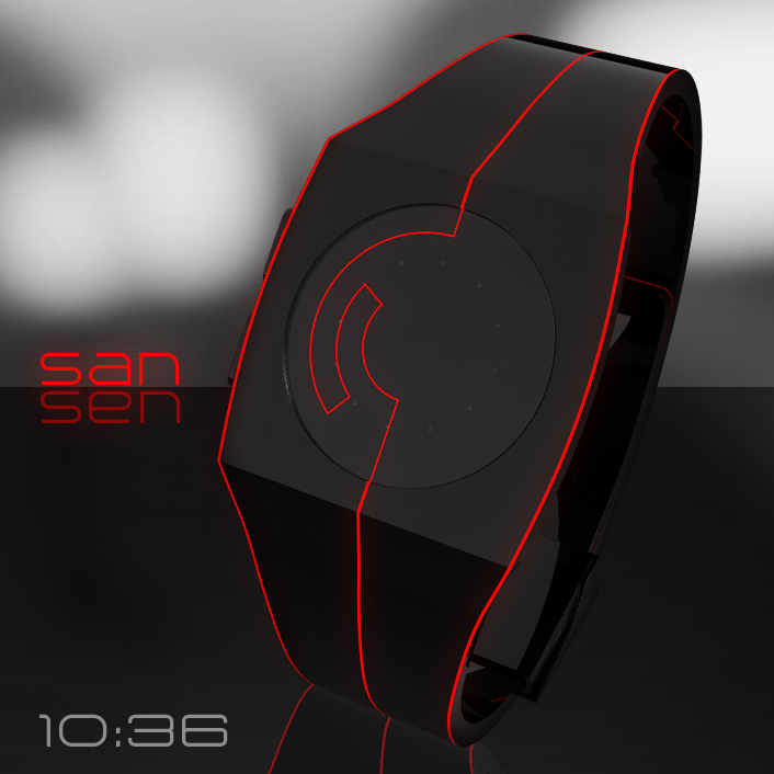 San Sen Three Lines Watch Design | Tokyoflash Japan