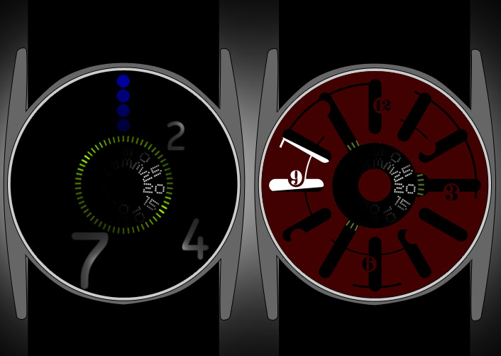 24/7 Driver – An Analog Watch Design with Dials | Tokyoflash Japan