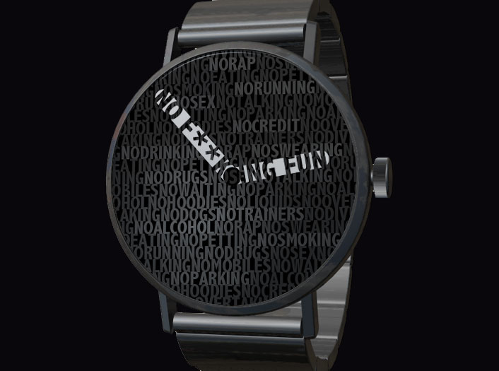 F*** No – A Rebellious Analog Watch Design | Tokyoflash Japan