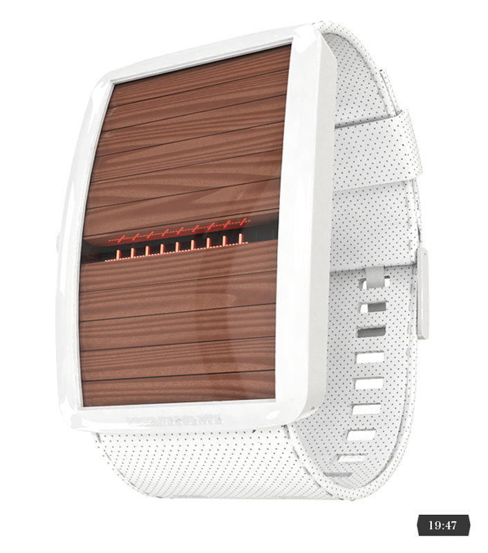 A Ceramic Watch Design With Wooden Shutters | Tokyoflash Japan