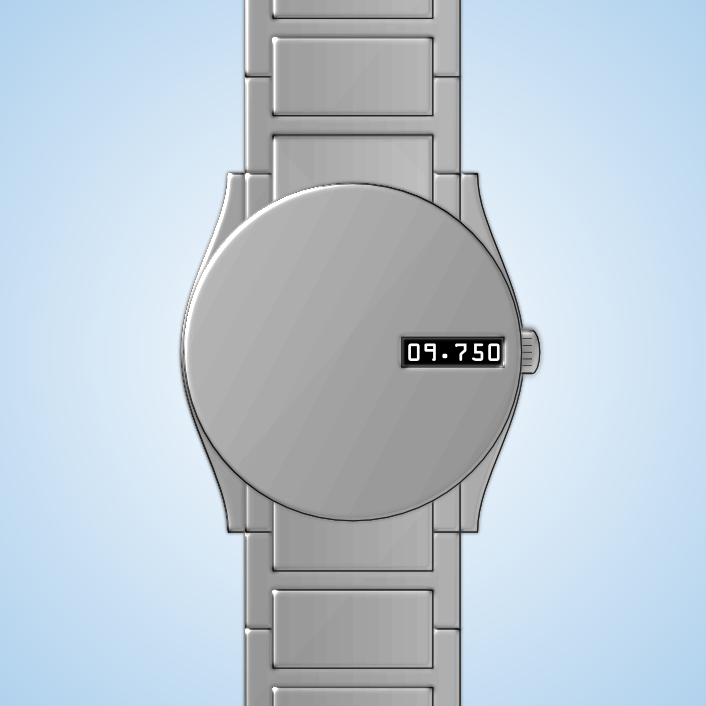 Decimal Hours Analog Watch Design | Tokyoflash Japan