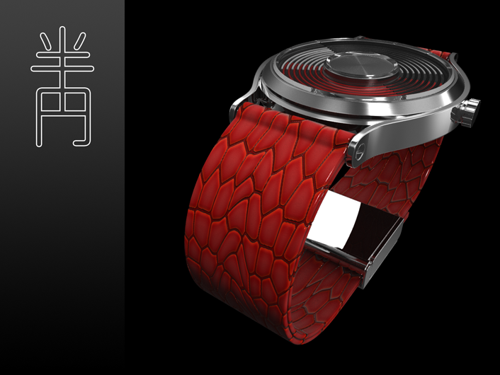Half-circled Time Watch Design | Tokyoflash Japan
