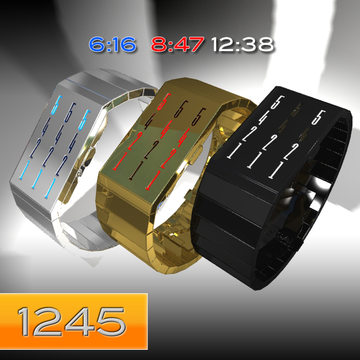 1245 LED Watch Design | Tokyoflash Japan