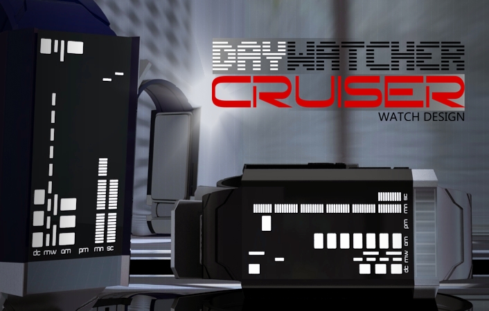 Day Watcher Cruiser watch divides your time with style. | Tokyoflash Japan