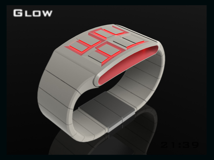 LED Watch Design Glows The Time | Tokyoflash Japan