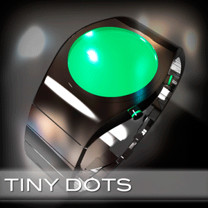 Tiny Dots watch generates bold patterns for easily read time ...