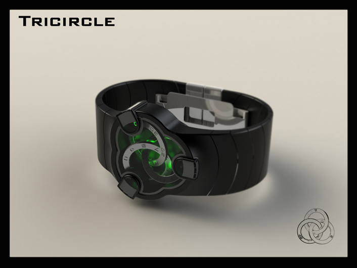 Tricircle watch runs rings around time. | Tokyoflash Japan