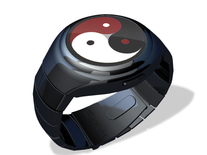 Triple Yin Yang watch contemplates the time. | Tokyoflash Japan