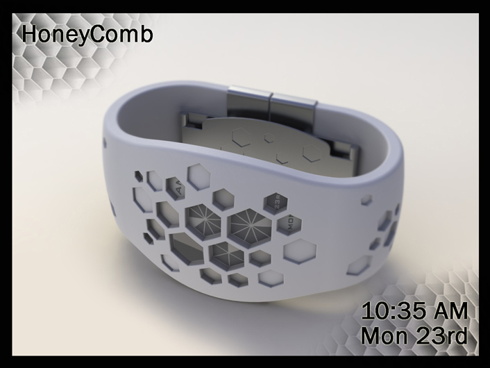 Honeycomb LCD watch, 2 ways to tell the time. | Tokyoflash Japan