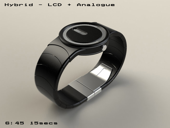 Hybrid watch merges Analogue and LCD | Tokyoflash Japan