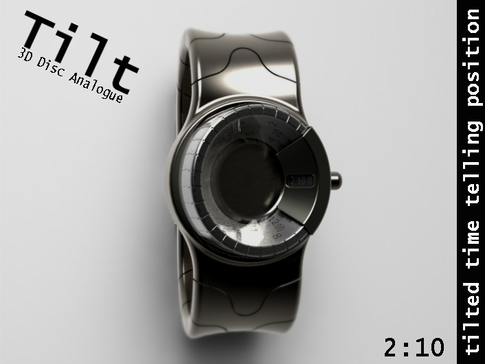 3D Tilt Watch Concept | Tokyoflash Japan