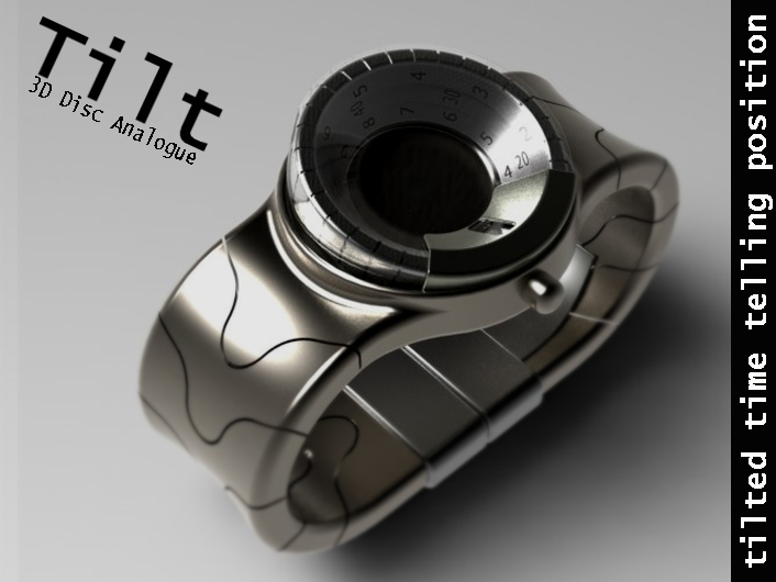3D Tilt Watch Concept | Tokyoflash Japan