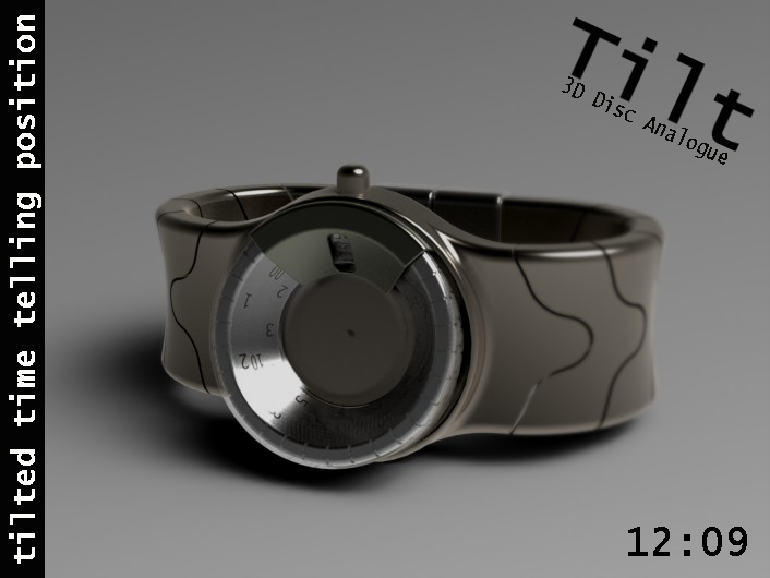 3D Tilt Watch Concept | Tokyoflash Japan
