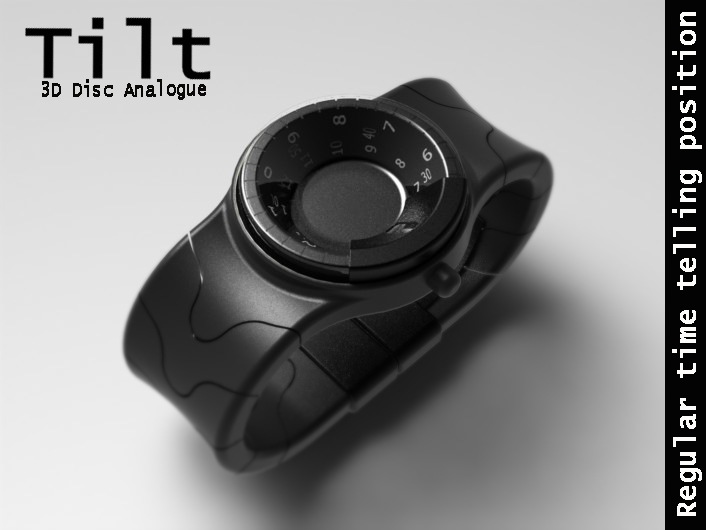 3D Tilt Watch Concept | Tokyoflash Japan