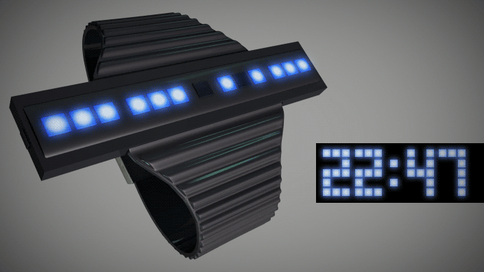 Timeline LED watch uses motion to display time | Tokyoflash Japan