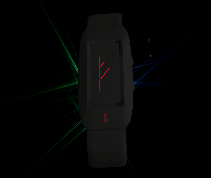 Viking Rune LED watch invokes the elders | Tokyoflash Japan