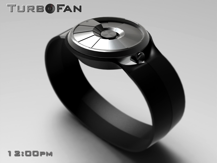 Turbofan Mechanical watch with armour plated blades! | Tokyoflash Japan