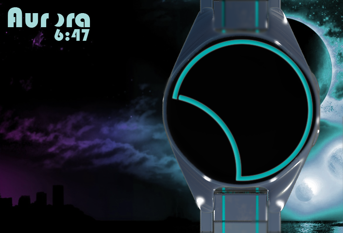 Aurora Analogue-Crescent Watch Concept | Tokyoflash Japan