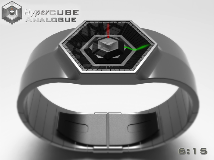 Hypercube Analogue LED Watch Design | Tokyoflash Japan