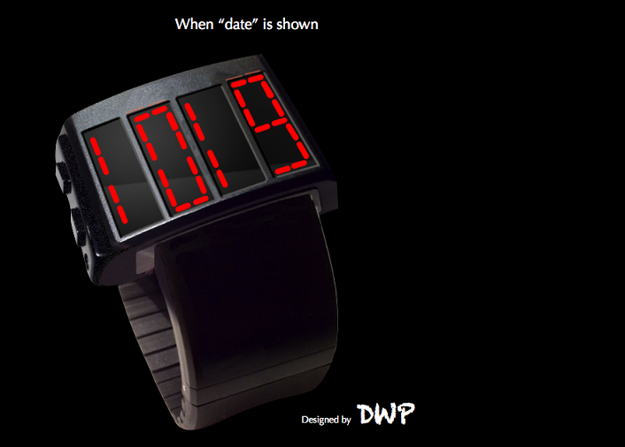 Detonator LED watch with Predator countdown | Tokyoflash Japan