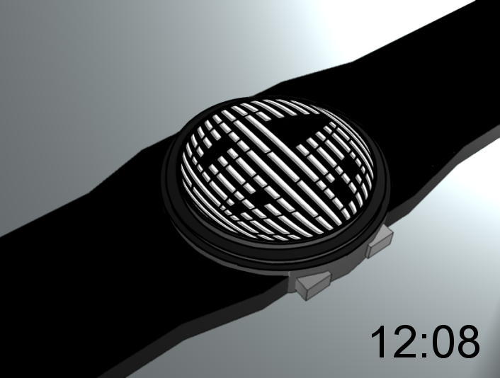 Sphere LED watch creates 3D illusion. | Tokyoflash Japan