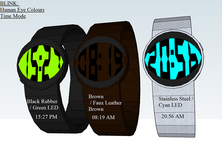 Blink LCD watch keeps an eye on you. | Tokyoflash Japan