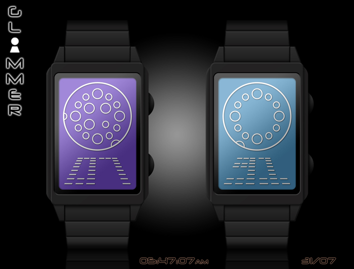 Moonlight “Glimmer” LCD watch | Tokyoflash Japan