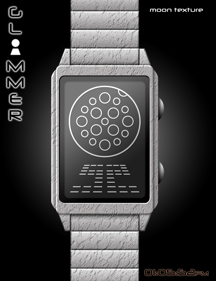 Moonlight “Glimmer” LCD watch | Tokyoflash Japan