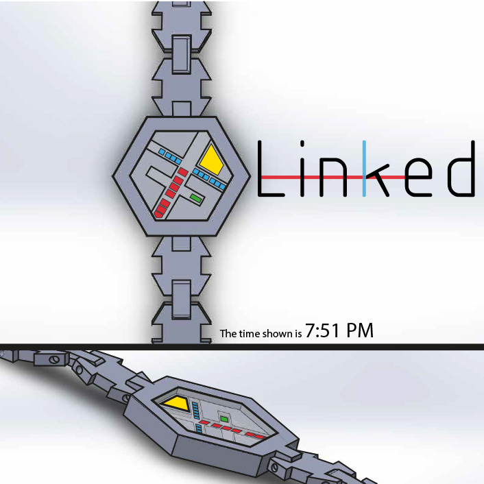 Linked LED watch concept with iconic symbol. | Tokyoflash Japan