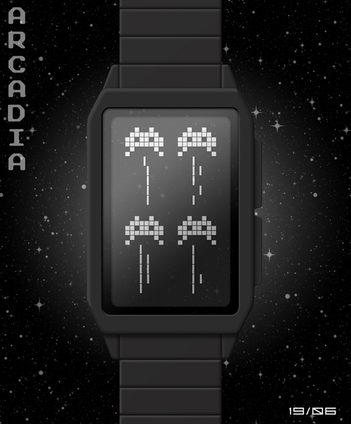 Arcadia LCD watch for retro gamers. | Tokyoflash Japan