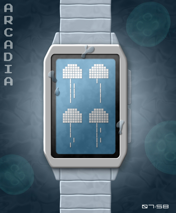 Arcadia LCD watch for retro gamers. | Tokyoflash Japan