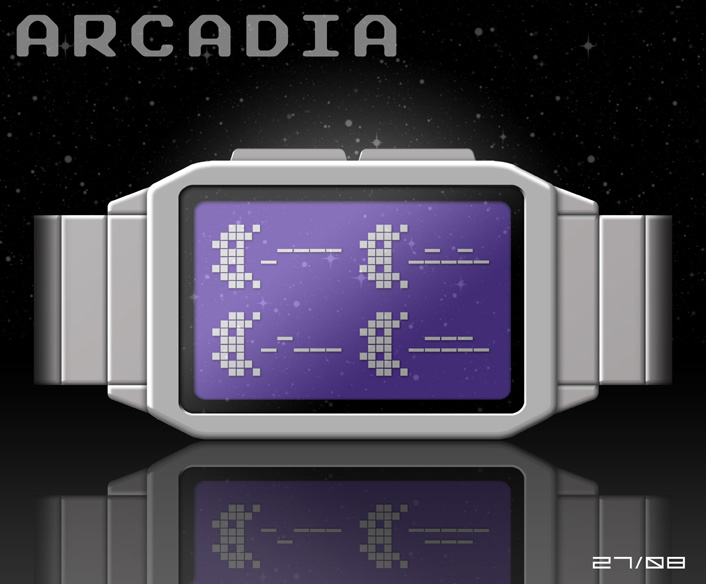 Arcadia LCD watch for retro gamers. | Tokyoflash Japan