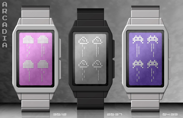 Arcadia LCD watch for retro gamers. | Tokyoflash Japan