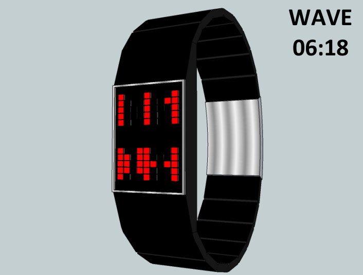 WAVE LED watch animates on your wrist | Tokyoflash Japan