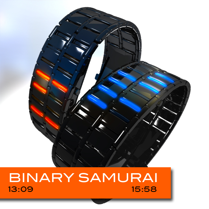 Binary Samurai LED watch | Tokyoflash Japan