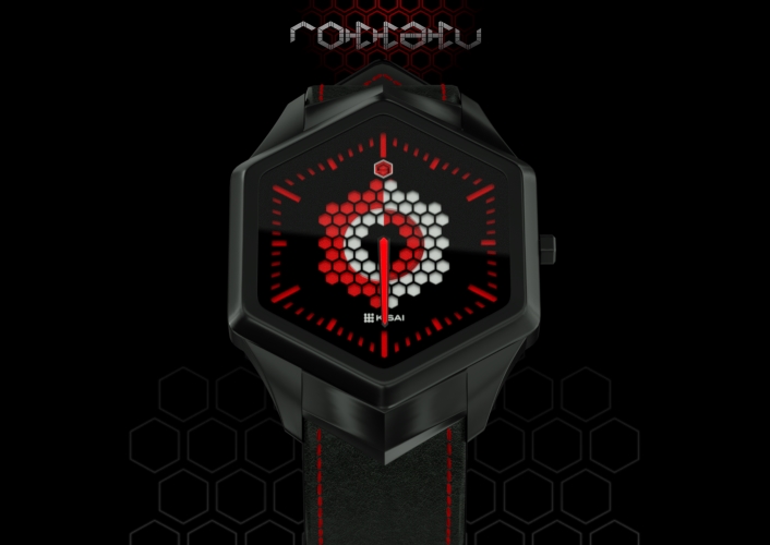 ‘Rokkaku’ is a hexagon themed analogue watch | Tokyoflash Japan