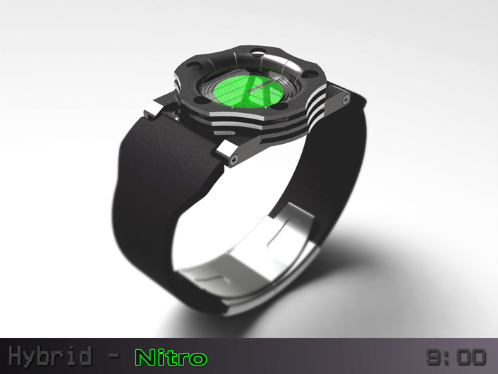 Nitro watch revs up a bold design | Tokyoflash Japan