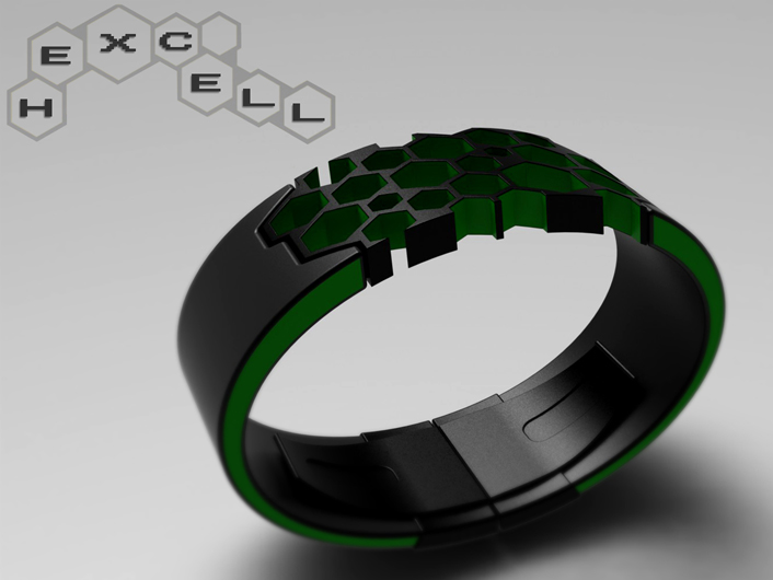 Futuristic Hexcell watch you can customise, upgrade yourself ...