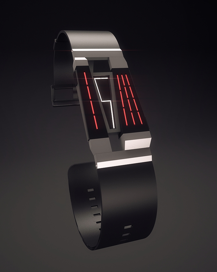 LED watch inspired by building spaces | Tokyoflash Japan