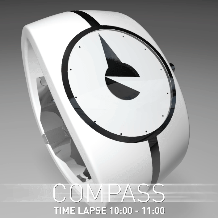 Compass watch: Navigate in time. | Tokyoflash Japan