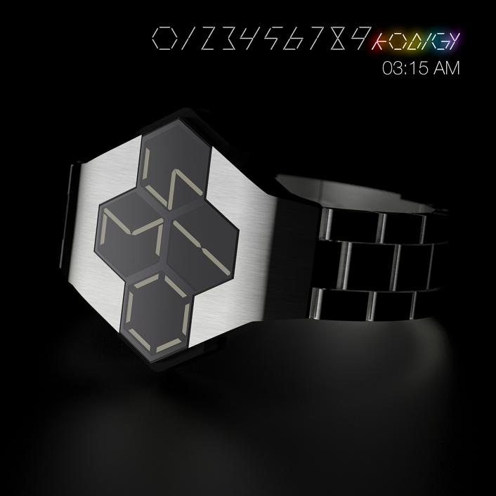 KODIGY watch with easy digital mode plus a secret code mode ...