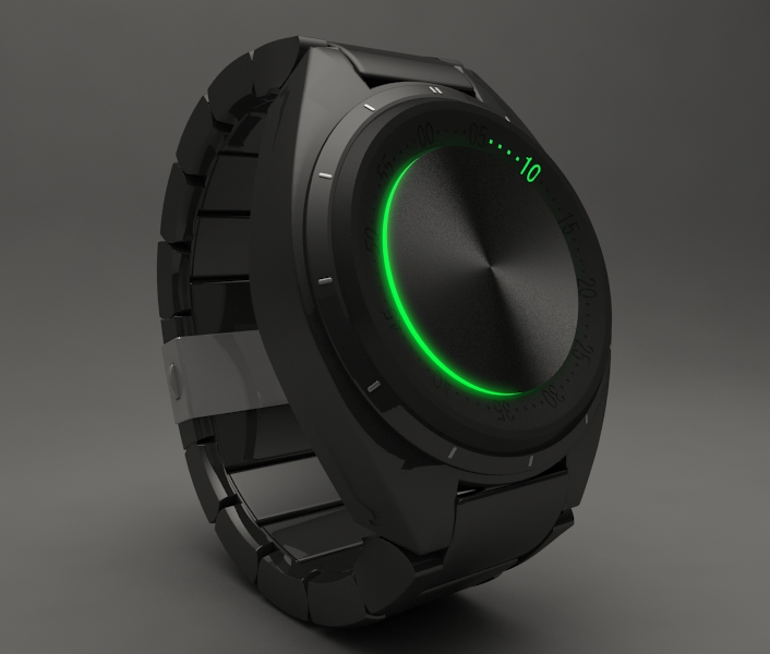 Red Sector watch is a minimalist fusion of Analogue & LEDs | Tokyoflash ...