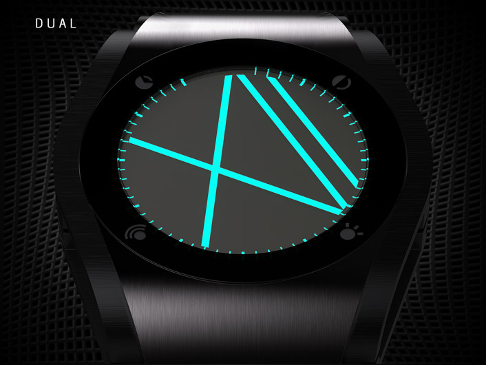 DUAL watch stylishly combines classic & contemporary time telling ...